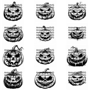Halloween Jack O Lantern SVG Bundle: 100 Designs (digital Download) - Etsy
