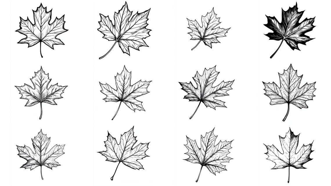 Maple Leaf SVG Pack: 120 Laser Cut Designs (digital Download) - Etsy