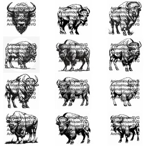 Buffalo SVG Pack 100+ Unique Designs. SVG, JPG, Cricut Svg, Cnc ...