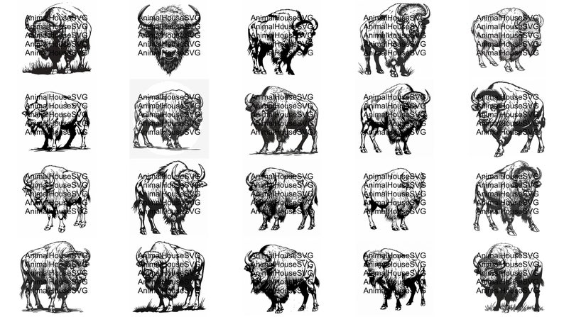 Buffalo SVG Pack 100+ Unique Designs. SVG, JPG, Cricut Svg, Cnc ...