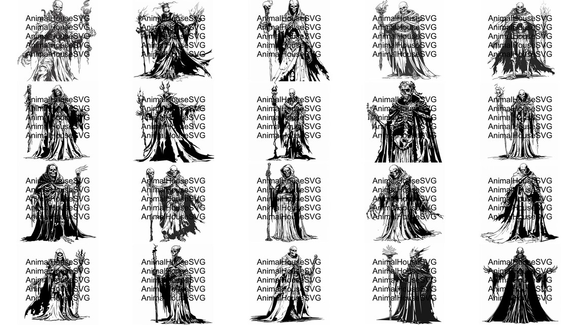 Lich SVG Pack 80 Unique Designs. Lich SVG, Lich JPG, Lich Lasercut ...