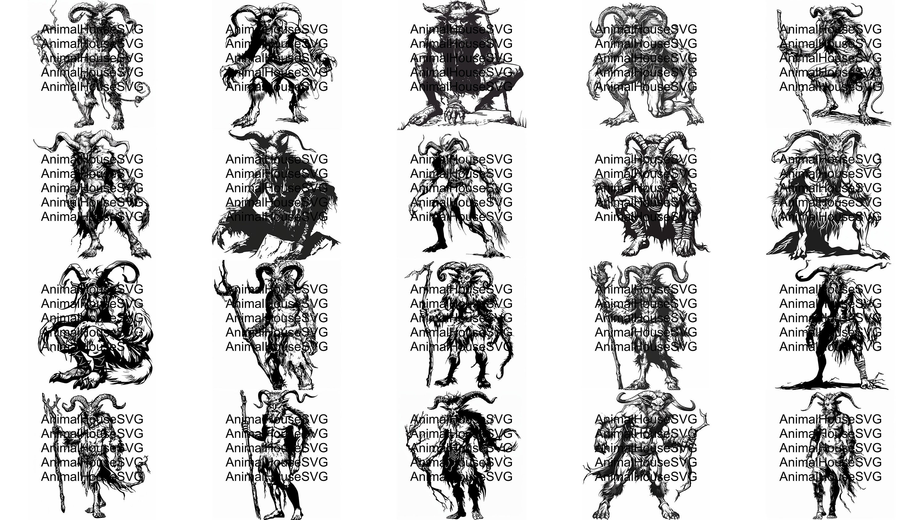 Satyr SVG Pack: 48 Unique Designs (digital Download) - Etsy