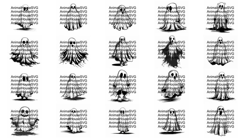 Halloween Ghost SVG Pack: 108 Lasercut Designs (digital Download) - Etsy