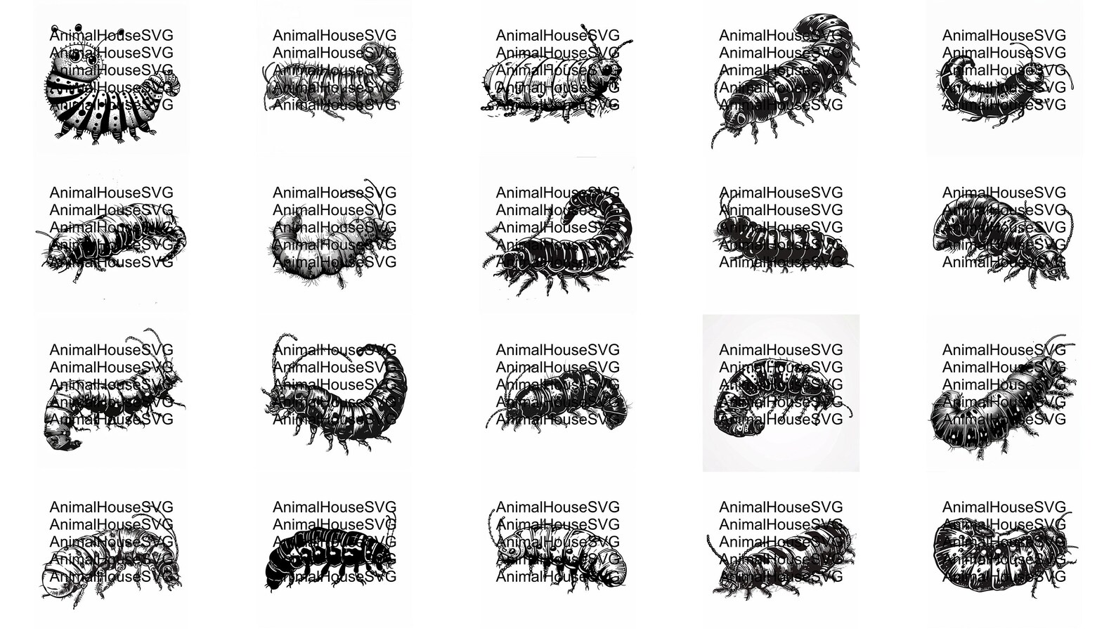 Caterpillar SVG Pack: 88 Insect Designs (digital Download) - Etsy
