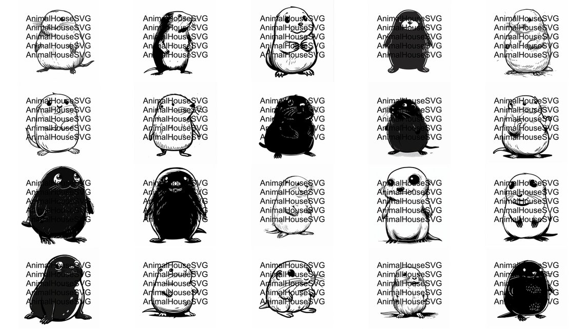 Cute Mole SVG Pack 120 Designs. Cute Mole SVG, Cute Mole PNG, Cricut ...