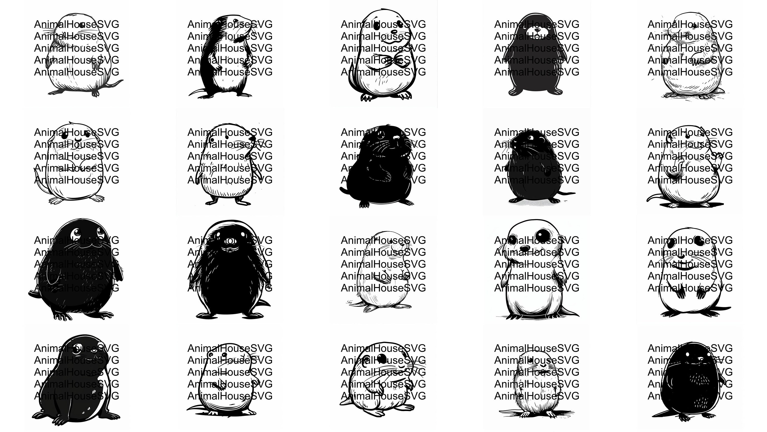 Cute Mole SVG Pack 120 Designs. Cute Mole SVG, Cute Mole PNG, Cricut ...