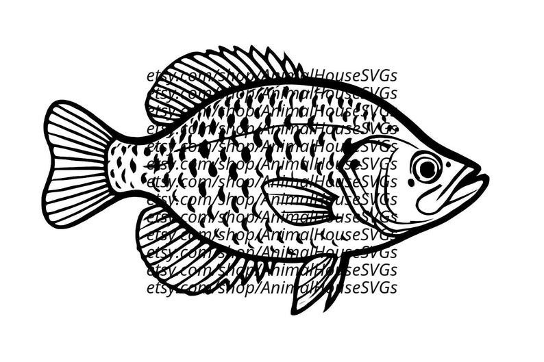 Crappie SVG Bundle: 25 Laser Cut Designs for Cricut, CNC, Sublimation ...