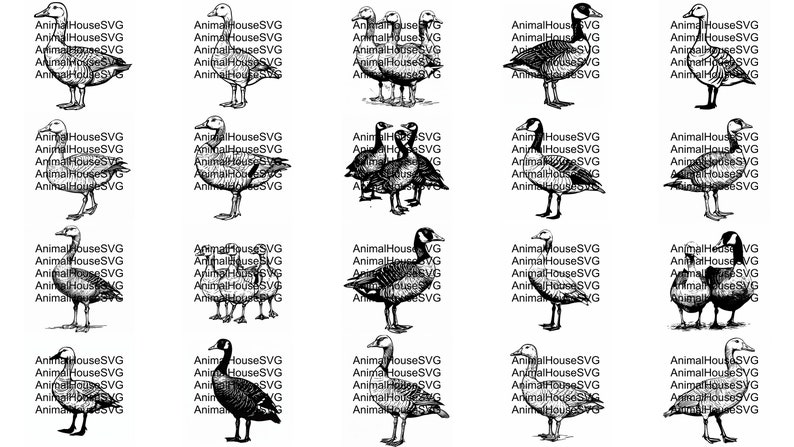 Geese SVG Bundle: 104 Unique Designs (digital Download) - Etsy