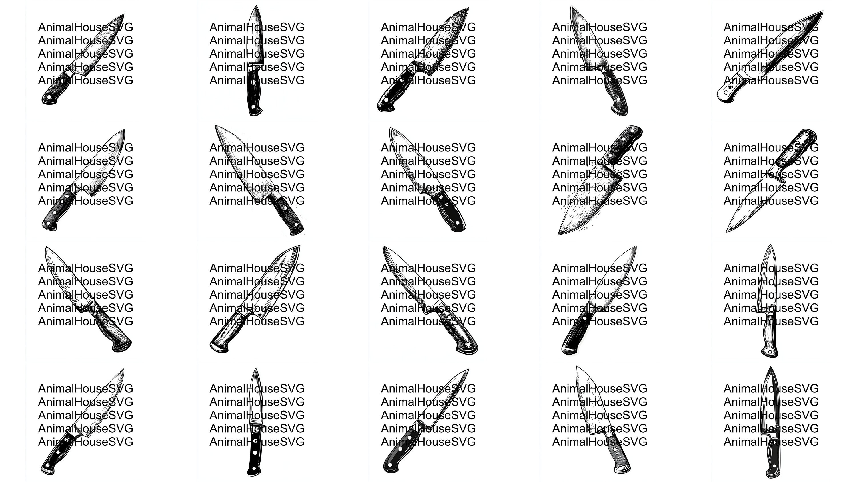 Chef Knife SVG Pack: 99 Unique Designs (digital Download) - Etsy