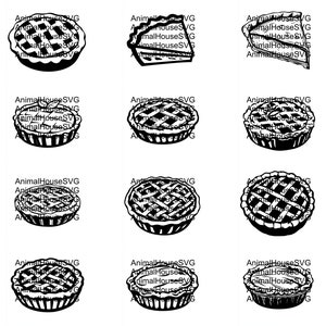 Pie SVG Pack: 220 Unique Designs (digital Download) - Etsy