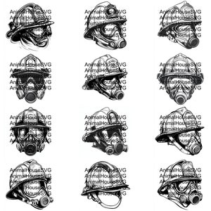 Firefighter Helmet SVG Bundle: 120 Designs (digital Download) - Etsy