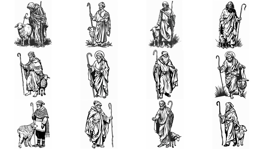 Shepherd SVG Pack 52 Unique Designs. Shepherd SVG, Shepherd JPG ...