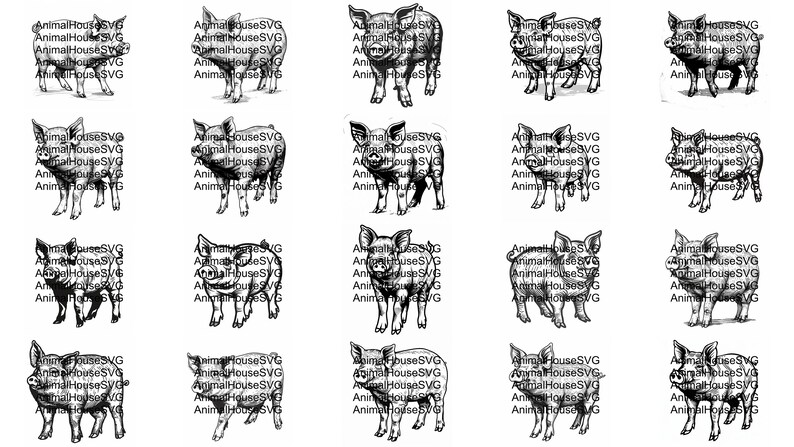 Pig SVG Pack 100+ Unique Designs. SVG, JPG, Cricut Svg, Cnc, Lasercut ...