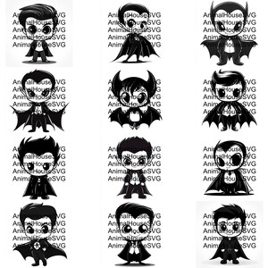 Cute Vampire SVG Pack 113 Designs. Cute Vampire SVG, Cute Vampire PNG ...