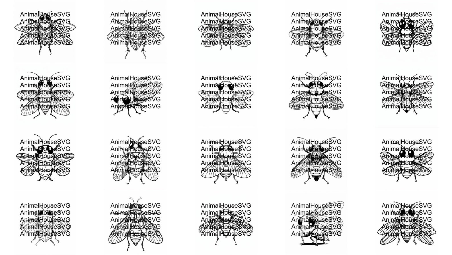 Cute Cicada SVG Pack 96 Unique Designs. Cute Cicada SVG, Cute Cicada ...
