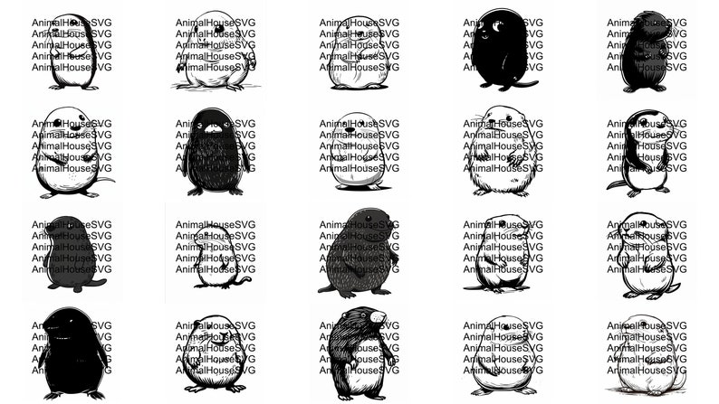 Cute Mole SVG Pack 120 Designs. Cute Mole SVG, Cute Mole PNG, Cricut ...