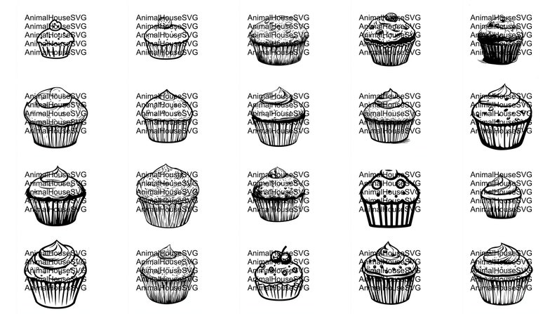 Muffin SVG Pack: 58 Unique Designs (digital Download) - Etsy