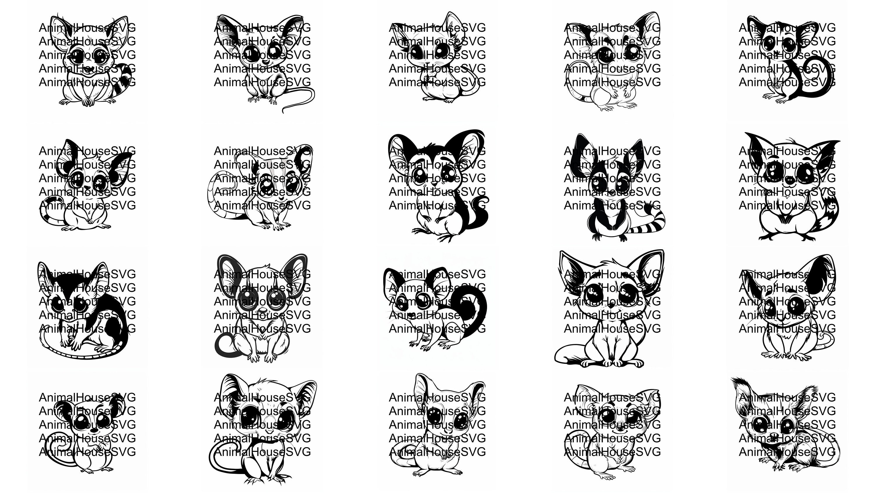 Cute Sugar Glider SVG Pack 112 Designs. Cute Sugar Glider SVG, Cute ...