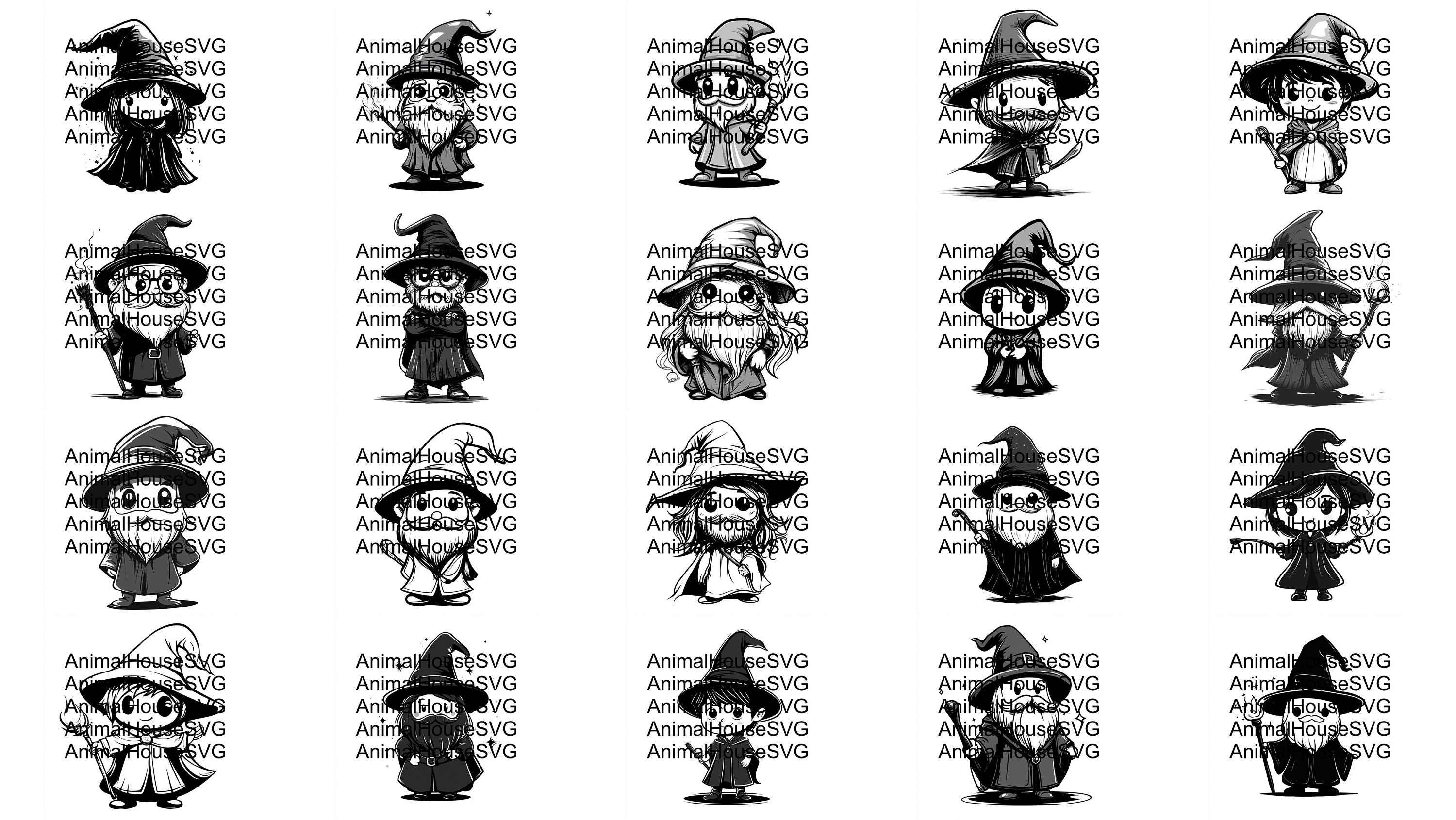 Wizard SVG Pack 112 Designs. Wizard SVG, Wizard PNG, Laser Svg, Wizard ...