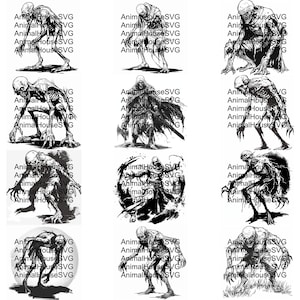 Ghoul SVG Pack: 48 Unique Horror Designs (digital Download) - Etsy