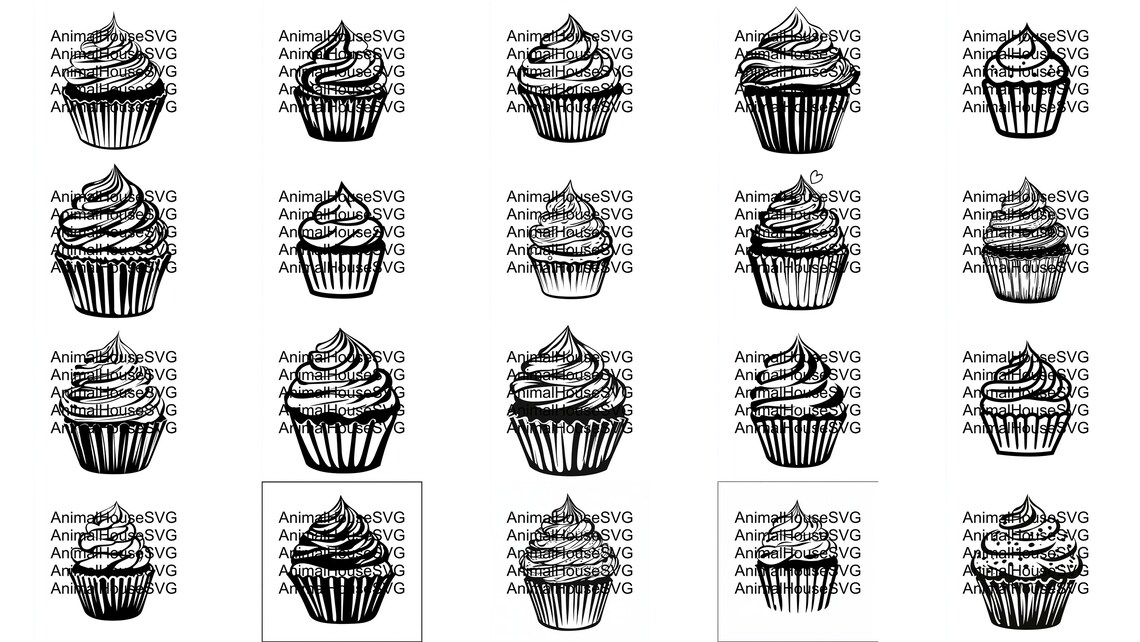 Cupcake SVG Bundle: 144 Designs for Crafts (digital Download) - Etsy