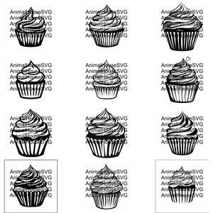 Cupcake SVG Bundle: 144 Designs for Crafts (digital Download) - Etsy