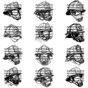 Firefighter Helmet SVG Bundle: 120 Designs (digital Download) - Etsy