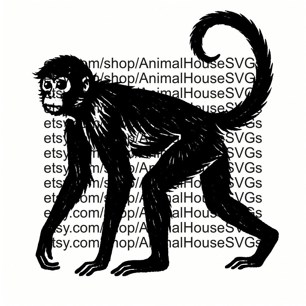 Spider Monkey SVG Bundle: 25 Laser Cut Designs for Cricut, CNC - Etsy