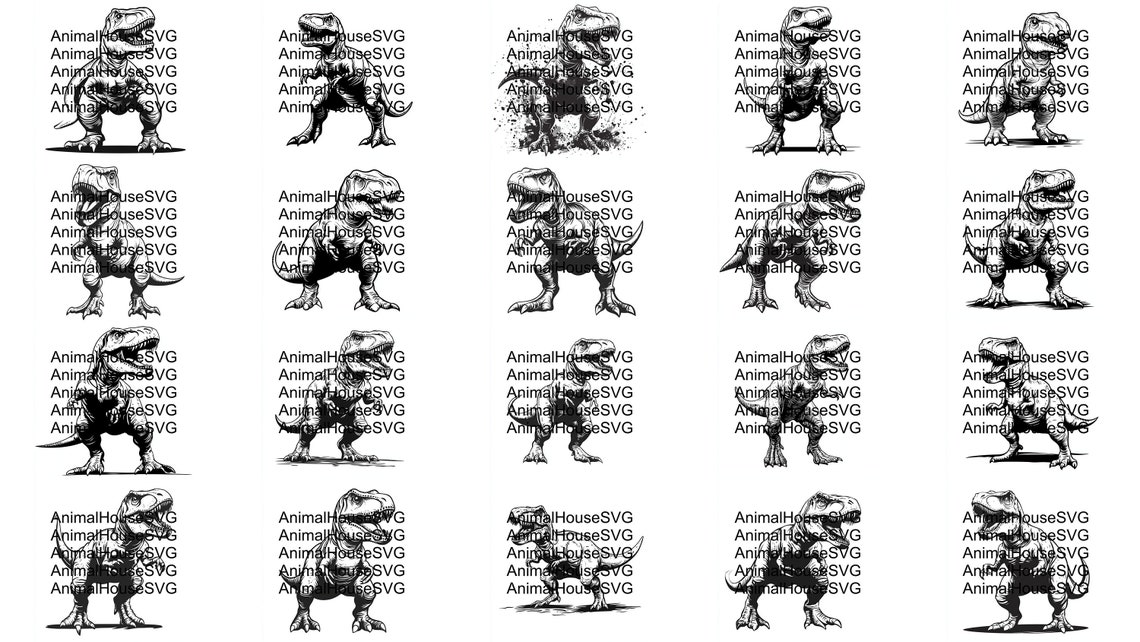 Tyranosaurus Rex SVG Bundle: 144 Dinosaur Designs (digital Download) - Etsy