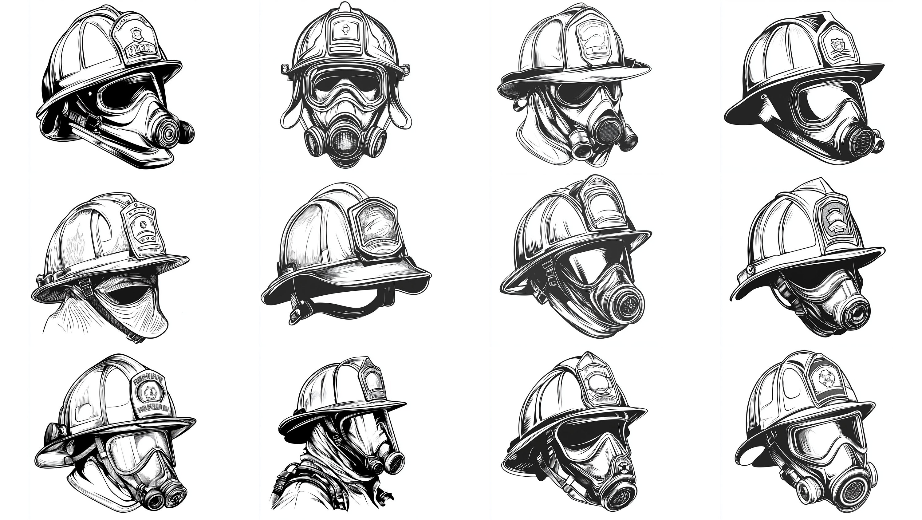 Firefighter Helmet SVG Bundle: 120 Designs (digital Download) - Etsy