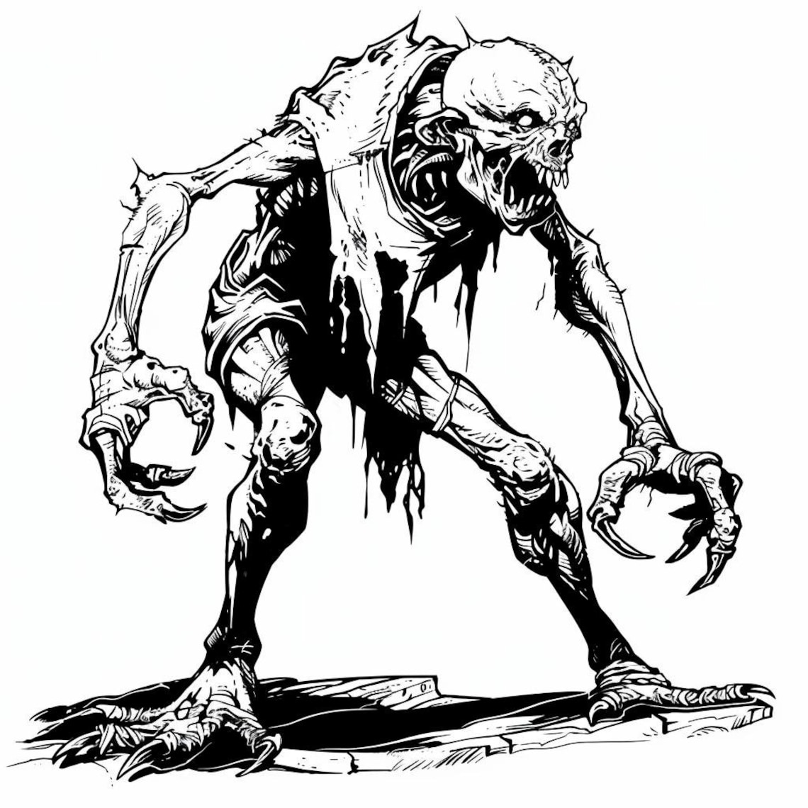 Ghoul SVG Pack: 48 Unique Horror Designs (digital Download) - Etsy
