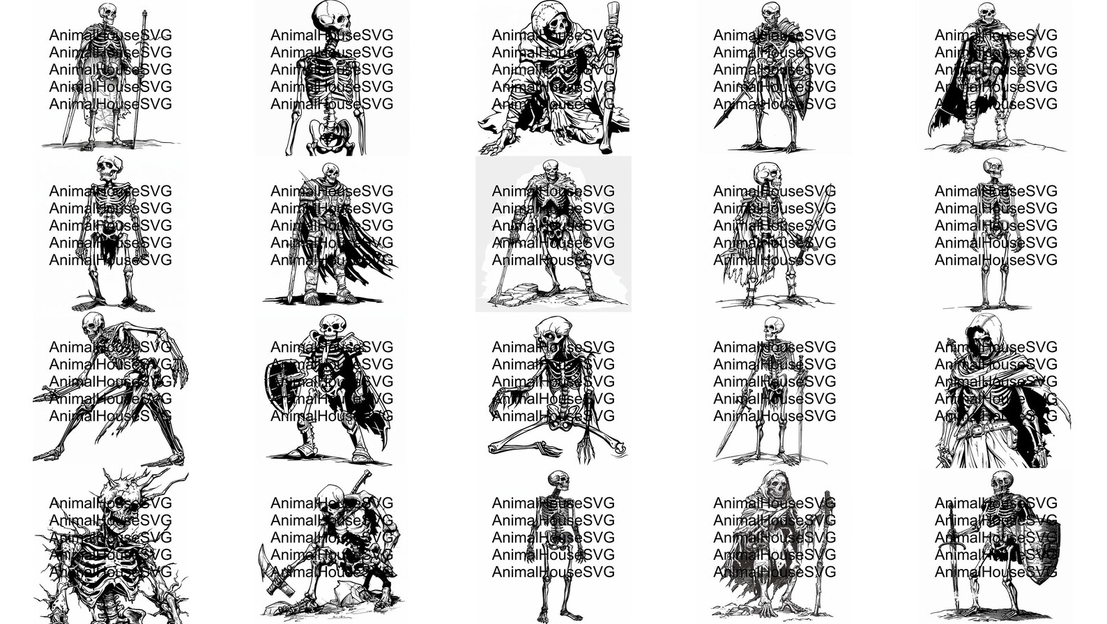 Skeleton SVG Pack 96 Unique Designs. Skeleton SVG, Skeleton JPG ...