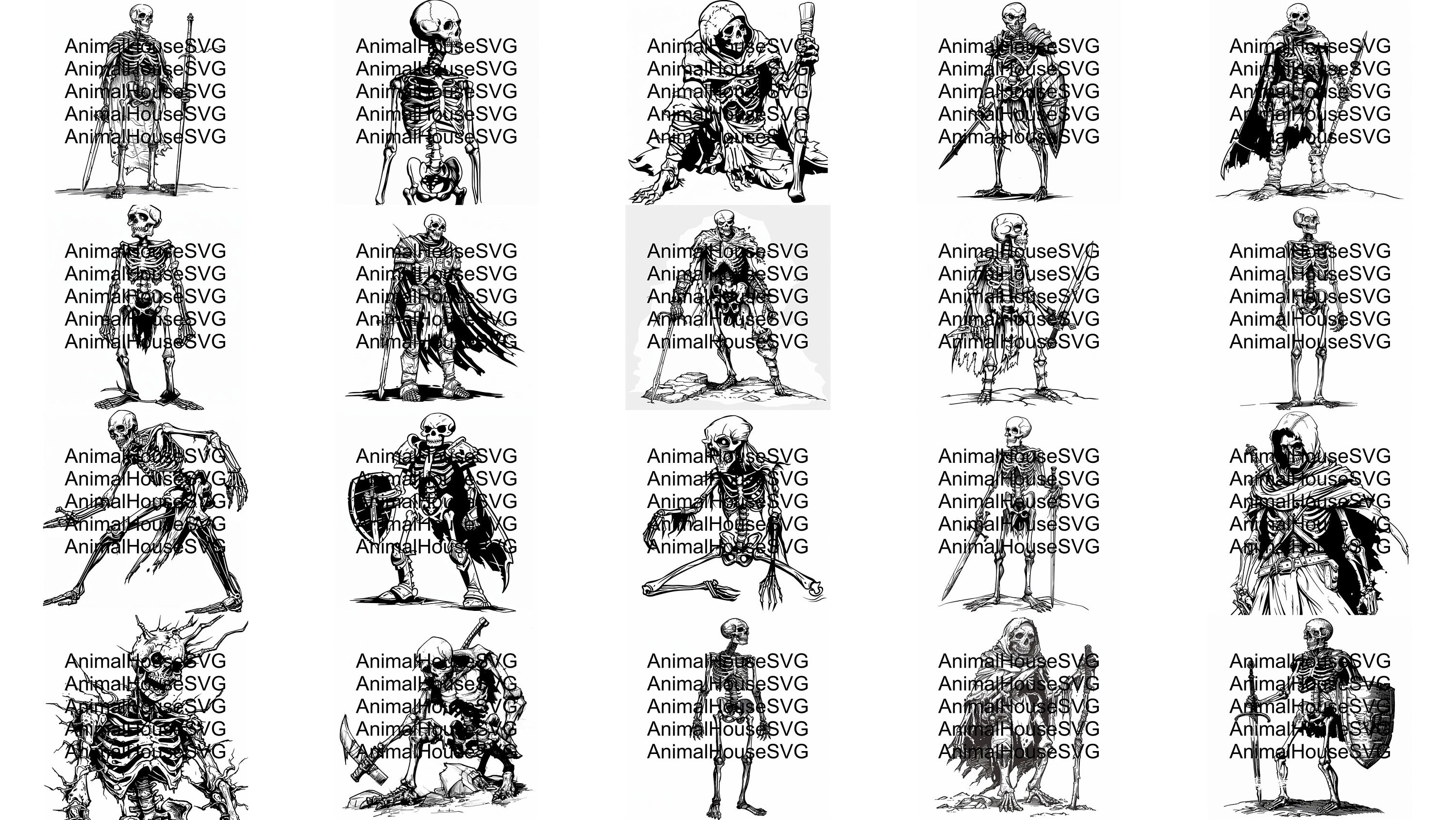 Skeleton SVG Pack 96 Unique Designs. Skeleton SVG, Skeleton JPG ...