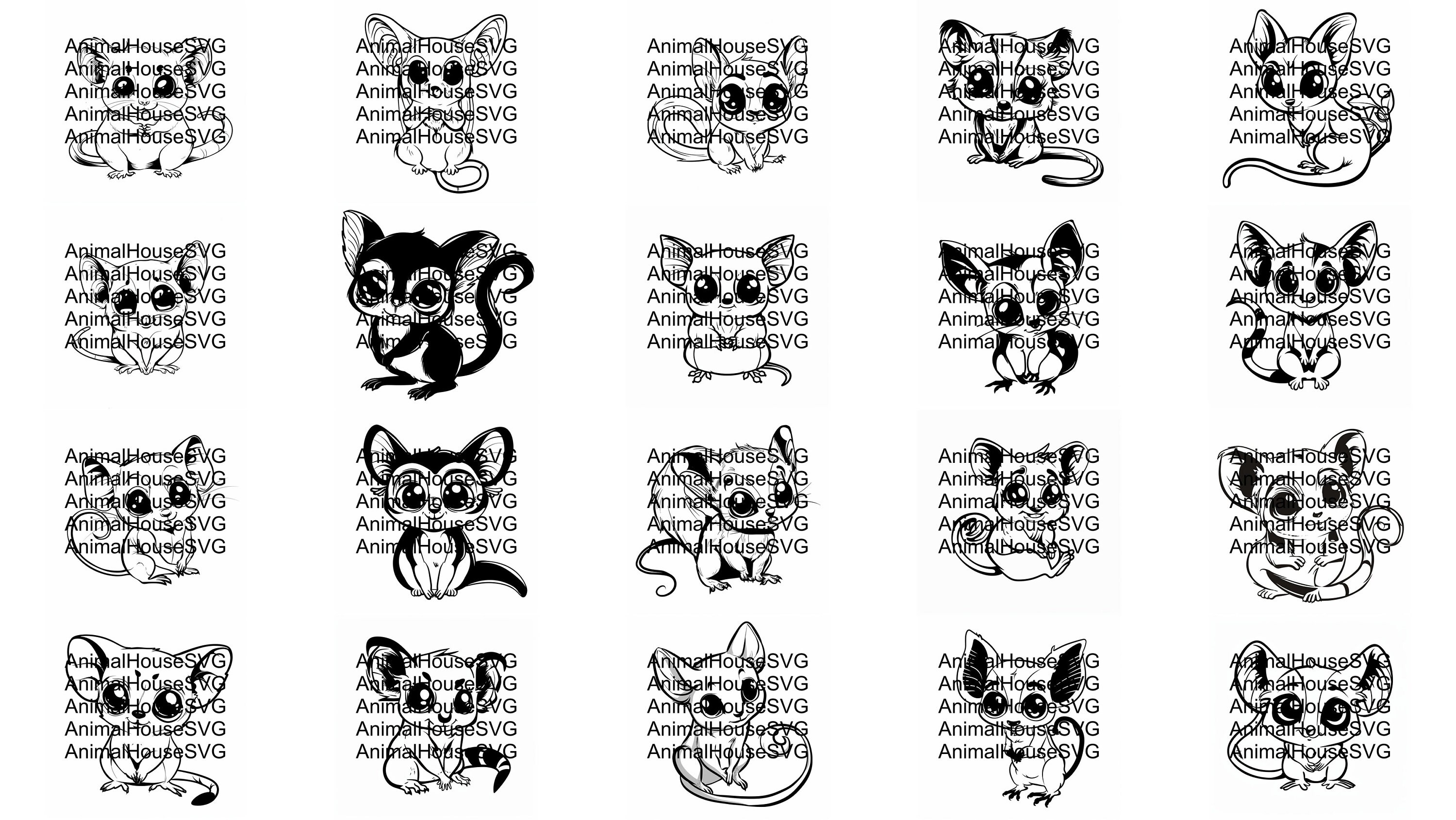 Cute Sugar Glider SVG Pack 112 Designs. Cute Sugar Glider SVG, Cute ...