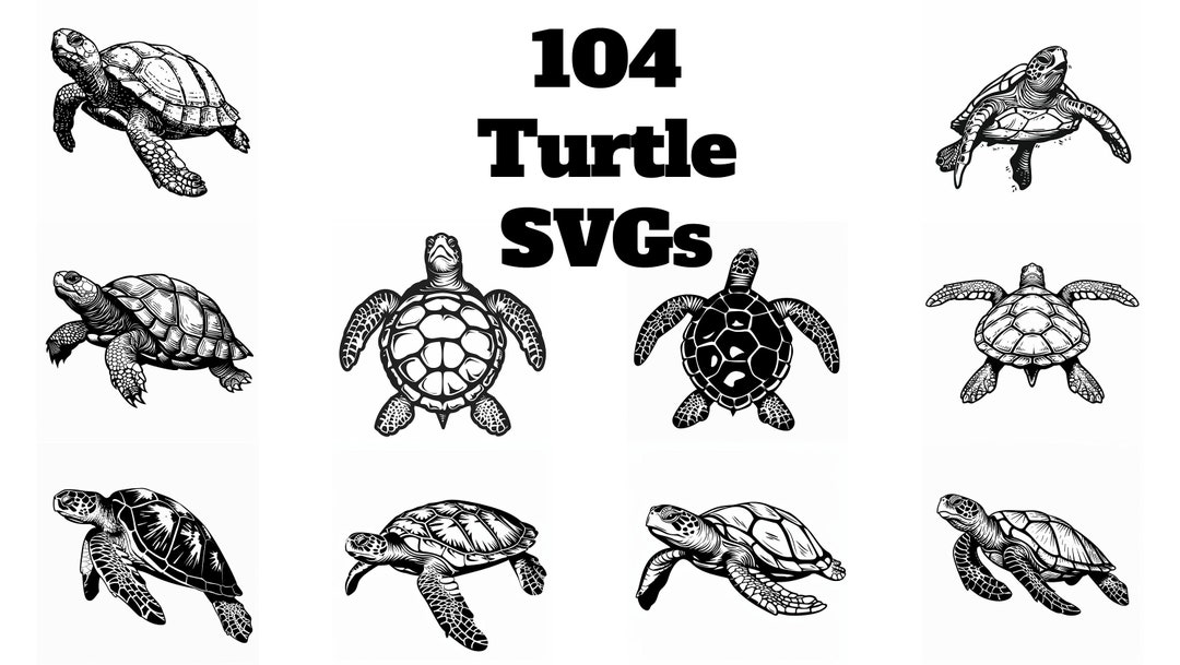 Turtle SVG Pack 100+ Unique Designs. SVG, JPG, Cricut Svg, Cnc ...