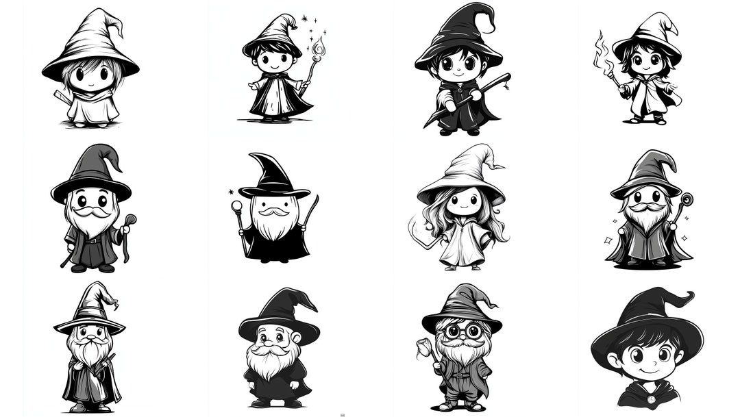 Wizard SVG Pack 112 Designs. Wizard SVG, Wizard PNG, Laser Svg, Wizard ...