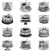 Cake SVG Pack 216 Designs. Cake SVG, Cake PNG, Laser Svg, Cake, Clip ...