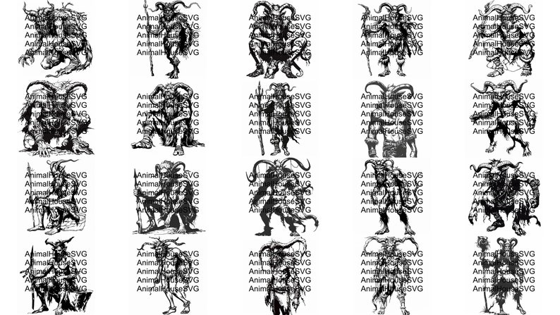 Satyr SVG Pack: 48 Unique Designs (digital Download) - Etsy