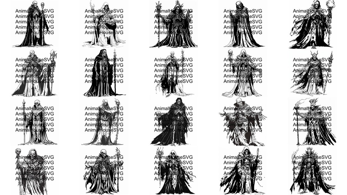 Lich SVG Pack 80 Unique Designs. Lich SVG, Lich JPG, Lich Lasercut ...