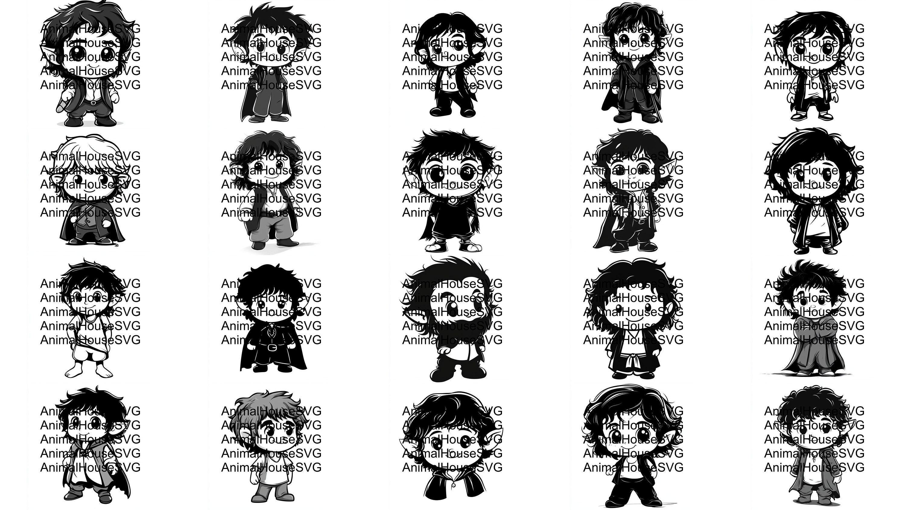 Hobbit SVG Pack 106 Designs. Hobbit SVG, Hobbit PNG, Laser Svg, Hobbit ...