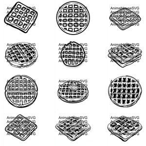 Waffle SVG Bundle: 116 Unique Designs (digital Download) - Etsy