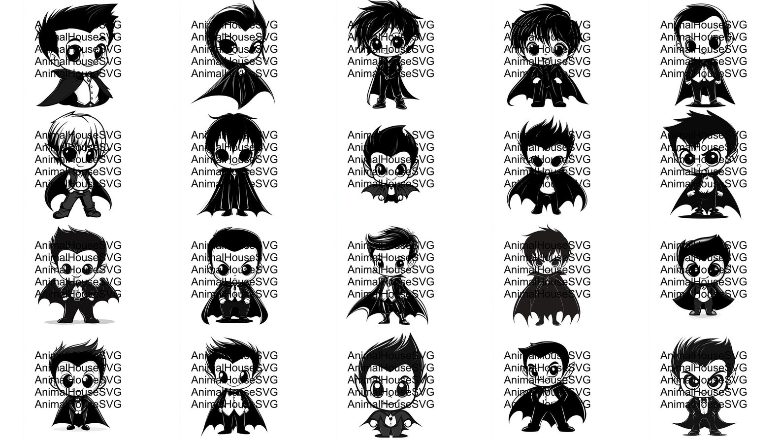 Cute Vampire SVG Pack 113 Designs. Cute Vampire SVG, Cute Vampire PNG ...
