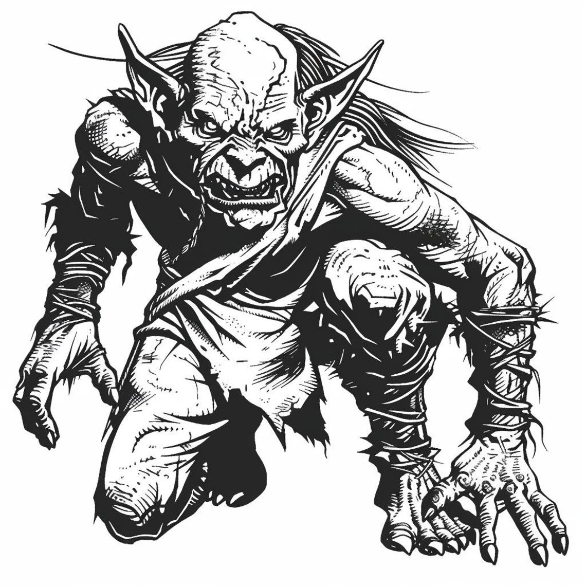 Goblin SVG Pack 136 Unique Designs. Goblin SVG, Goblin JPG, Goblin ...