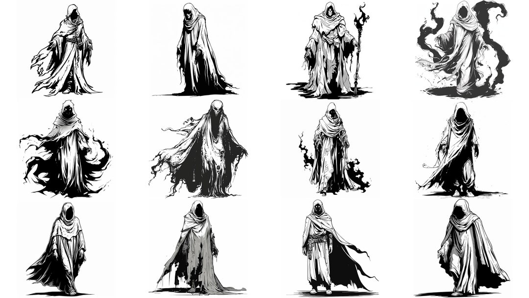 Ghost SVG Pack: 48 Unique Designs for Lasercut & Sublimation (digital ...