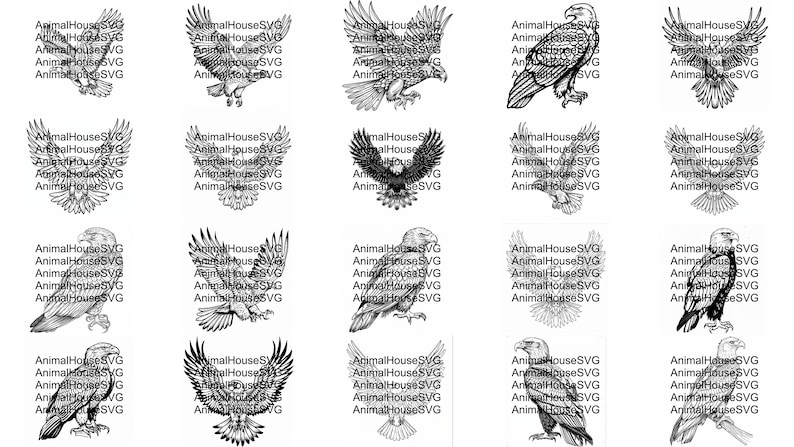 Eagle SVG Pack: 105 Unique Designs (digital Download) - Etsy
