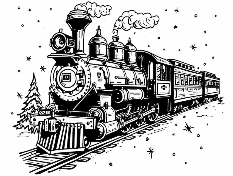 Christmas Train SVG Pack: 104 Unique Designs (digital Download) - Etsy