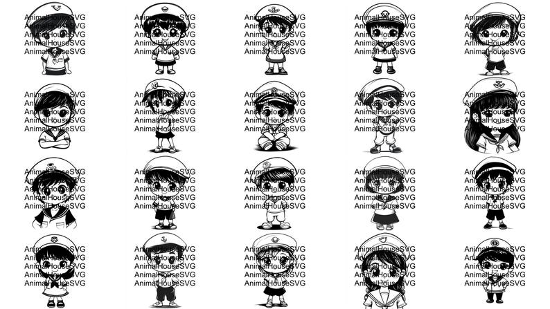 Sailor SVG Pack 112 Designs. Sailor SVG, Sailor PNG, Laser Svg, Sailor ...