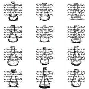 Beaker SVG Pack 128 Designs. Beaker SVG, Beaker PNG, Laser Svg, Beaker ...