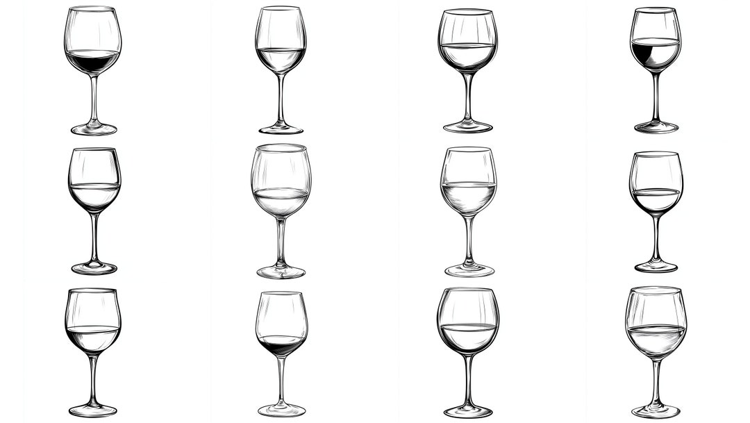 Wine Glass SVG Bundle: 100 Unique Designs (digital Download) - Etsy