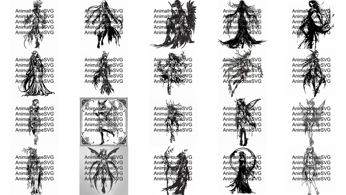 Nymph SVG Pack 48 Unique Designs. Nymph SVG, Nymph JPG, Nymph Lasercut ...